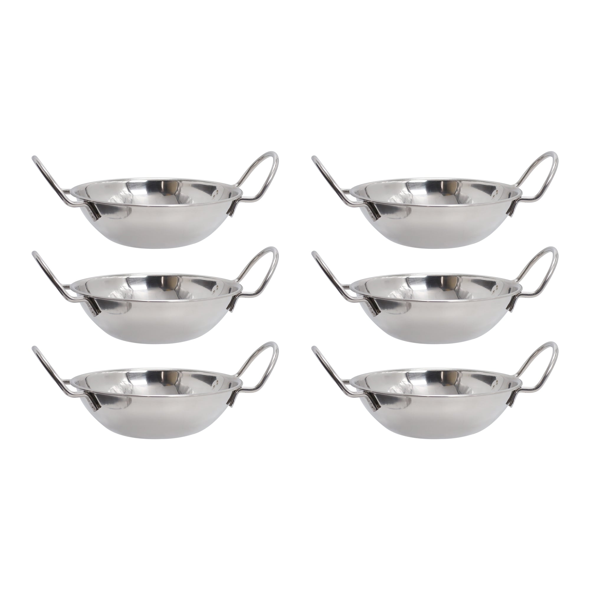 Buckingham Stainless Steel Set of 6 Balti Serving Dish - Buckingham ...